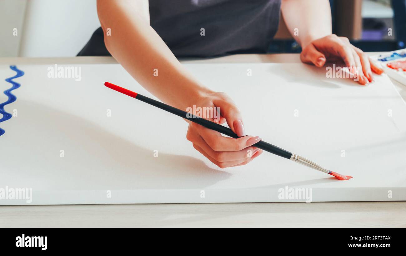 Lesson and oil painting hi-res stock photography and images - Alamy