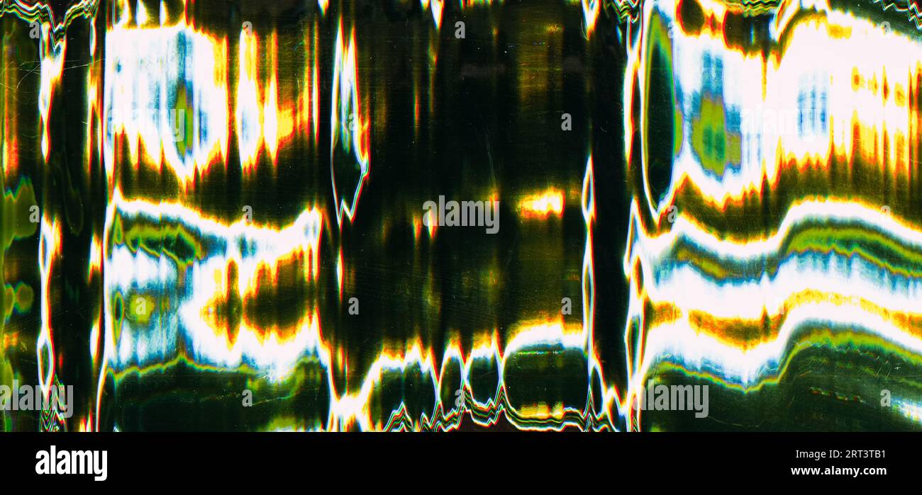 Glowing light glitch distortion overlay background Stock Photo - Alamy