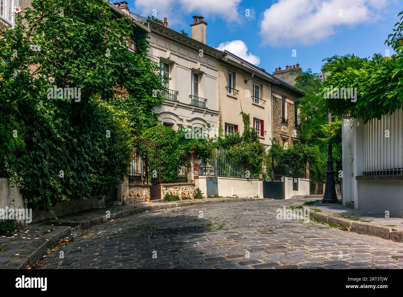The paved streets and pretty low houses of "La Campagne ä Paris" ("the ...