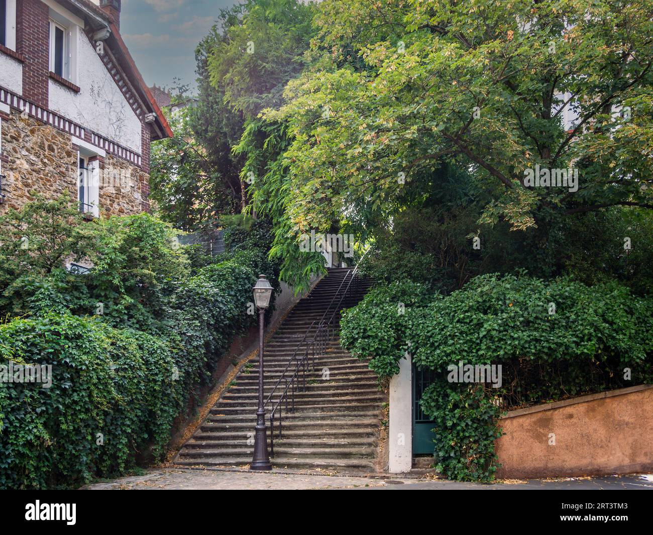 The paved streets and pretty low houses of "La Campagne ä Paris" ("the ...