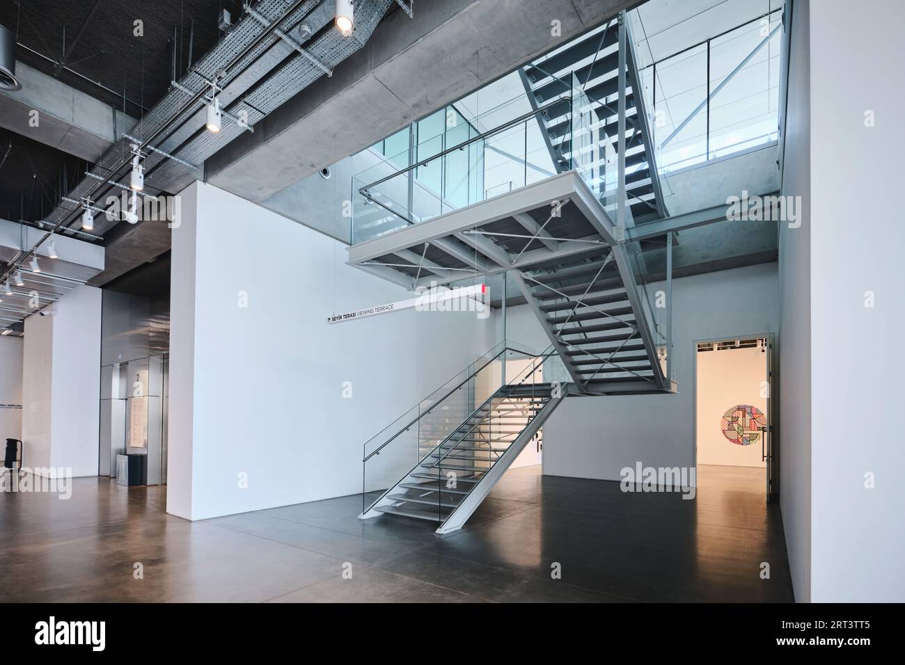 Istanbul, Turkey - September 10, 2023: Interior view and stairs of new ...