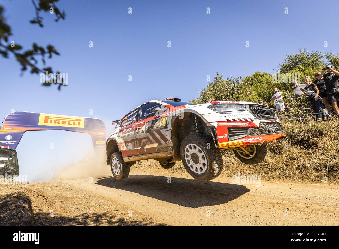 30 Miko MARCZYK (POL), Szymon GOSPODARCZYK (POL), SKODA FABIA RS, RC2, Rally2, action during the ...
