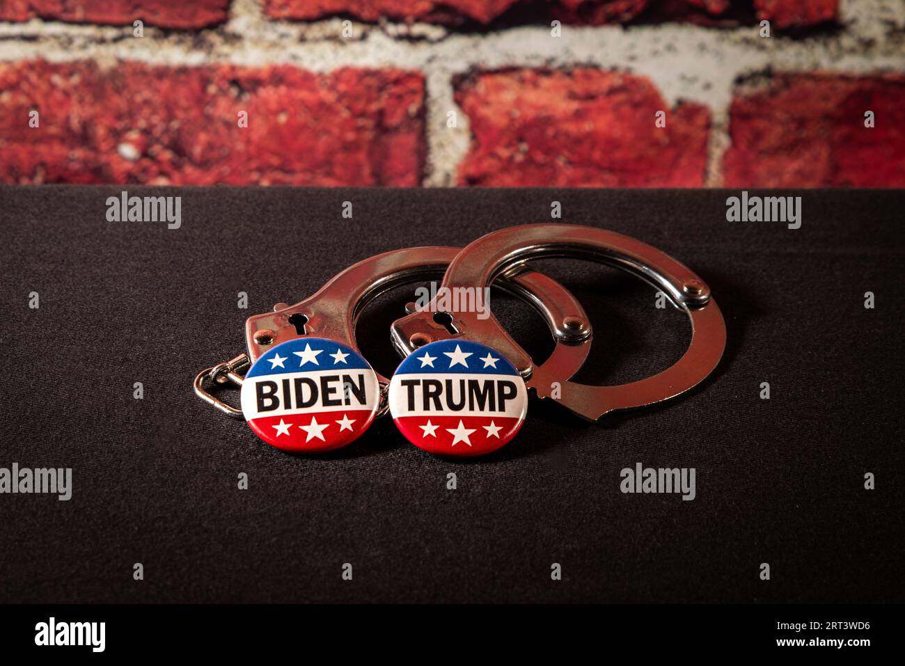 Shiloh, IL--Sept 10, 2023; campaign button for 2024 Democratic and ...