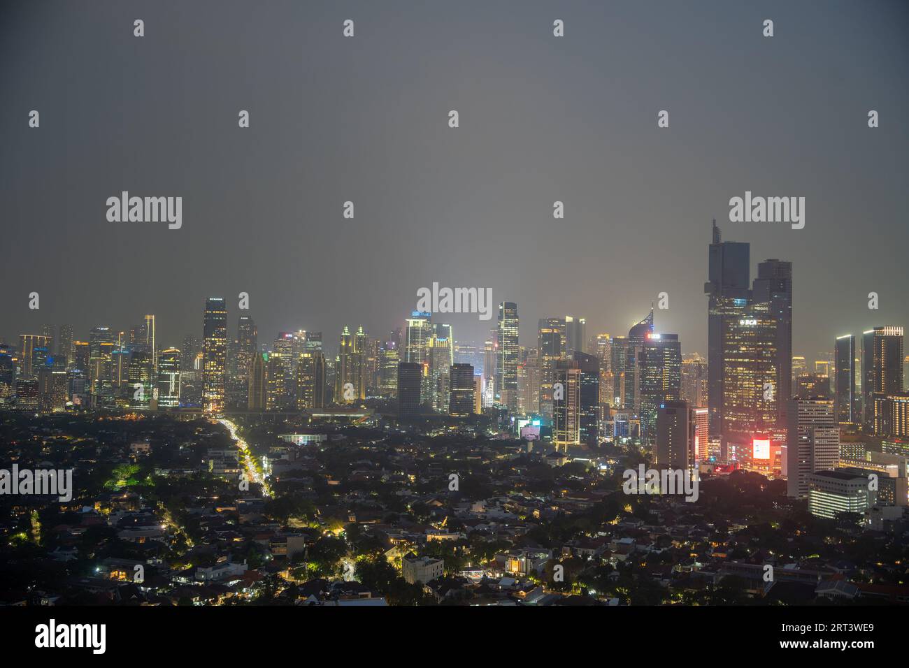 Aerial view jakarta skyline on hi-res stock photography and images - Alamy
