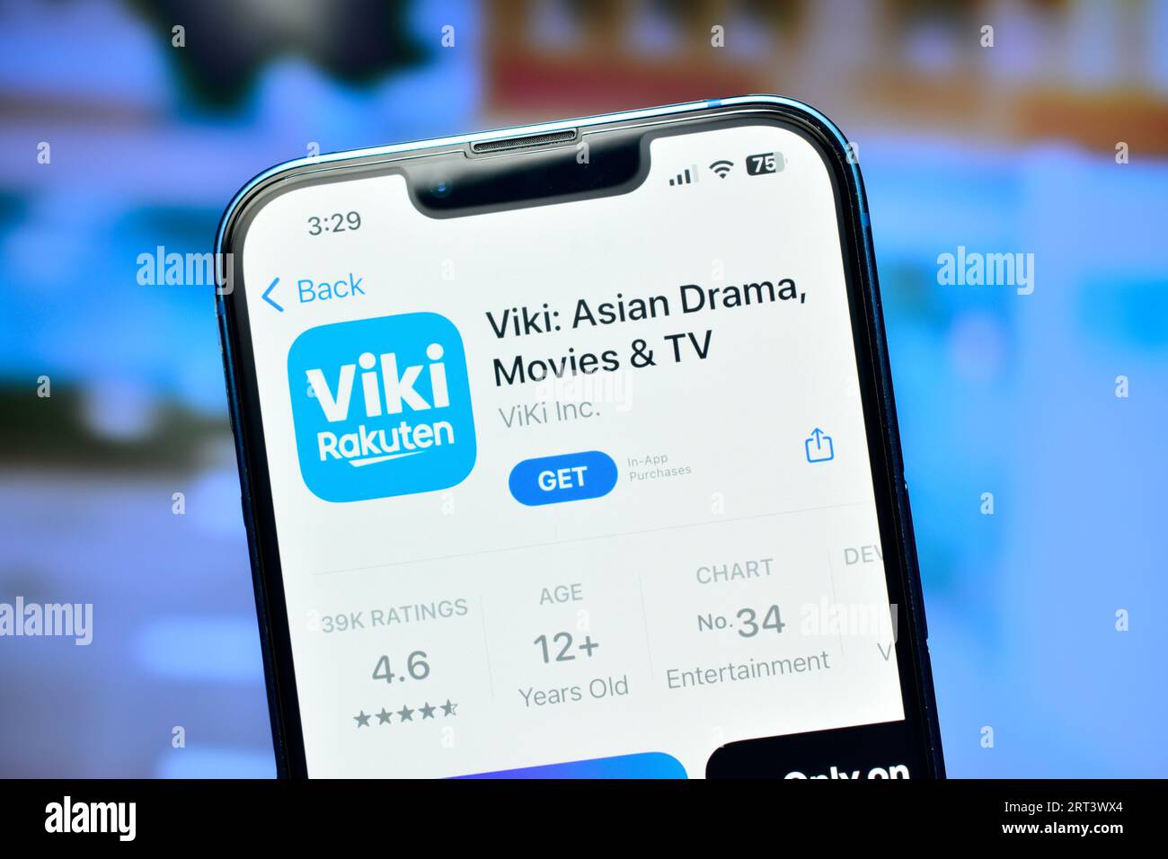 New Delhi, India 10 September 2023:- Viki app in iphone used to watch ...