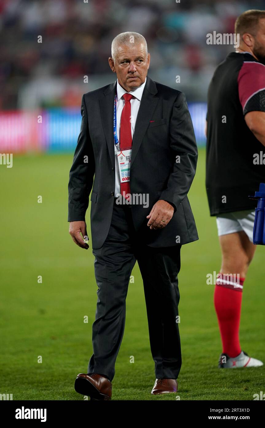 Wales head coach Warren Gatland before the 2023 Rugby World Cup Pool C ...