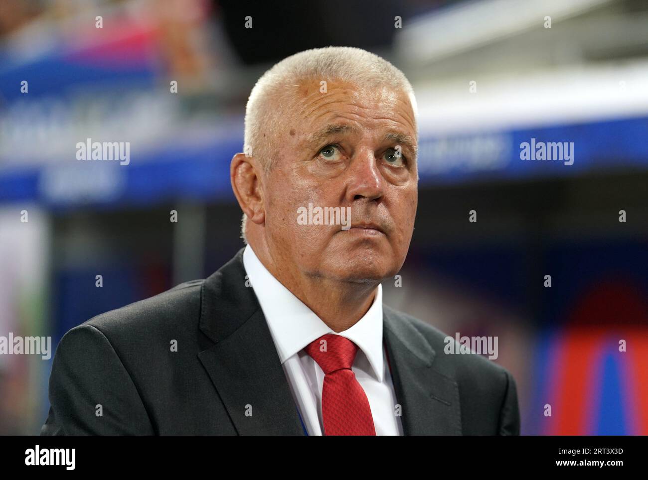 Wales head coach Warren Gatland before the 2023 Rugby World Cup Pool C ...