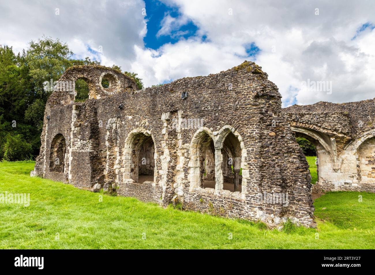 Ruins of Waverley Abbey, a medieval 12th century Cistercian abbey near ...
