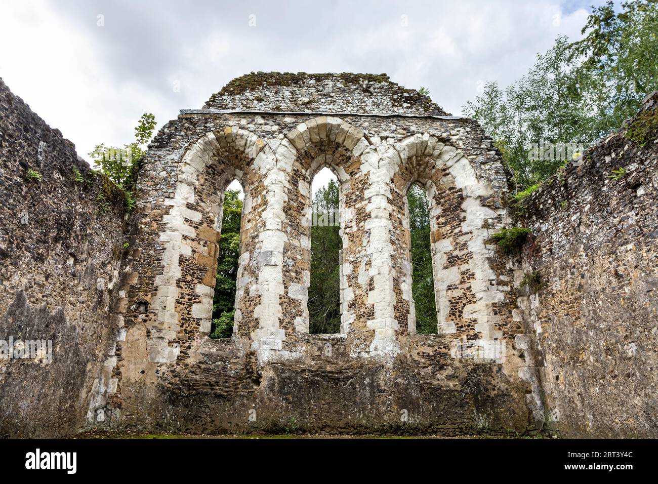 Ruins of Waverley Abbey, a medieval 12th century Cistercian abbey near ...