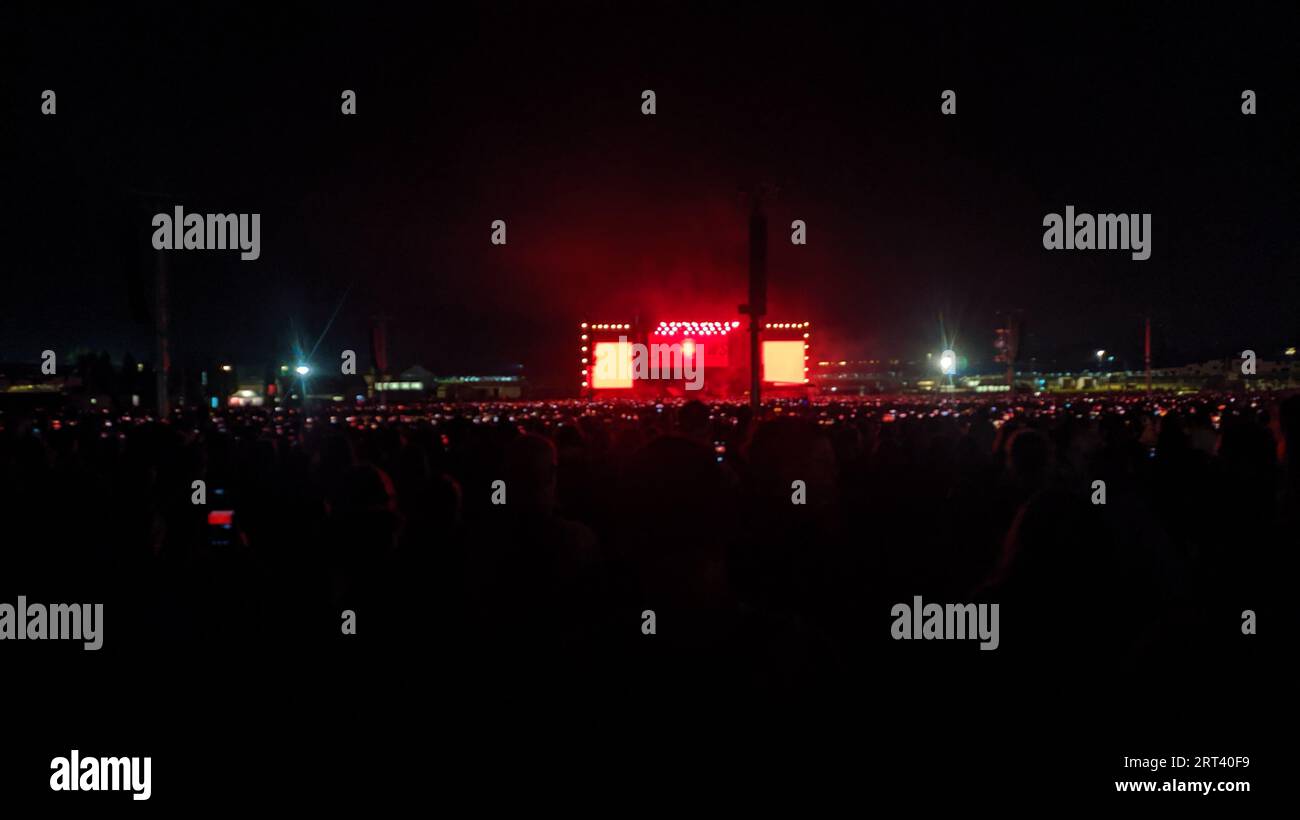 Many people at a concert Stock Photo - Alamy
