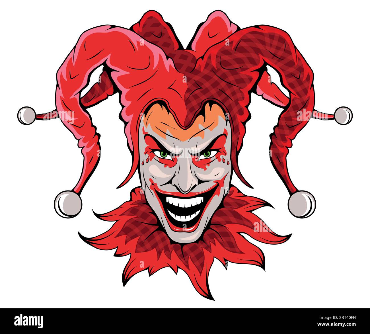 Joker face. Vector of Jolly Joker. Joker playing card Stock Vector ... Joker face. Vector of Jolly Joker. Joker playing card Stock Vector ...