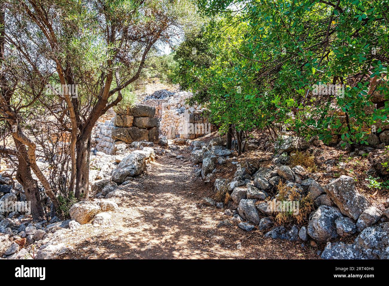Ruins of the ancient Greek city of Lato,2500 years old near Kritsa ...