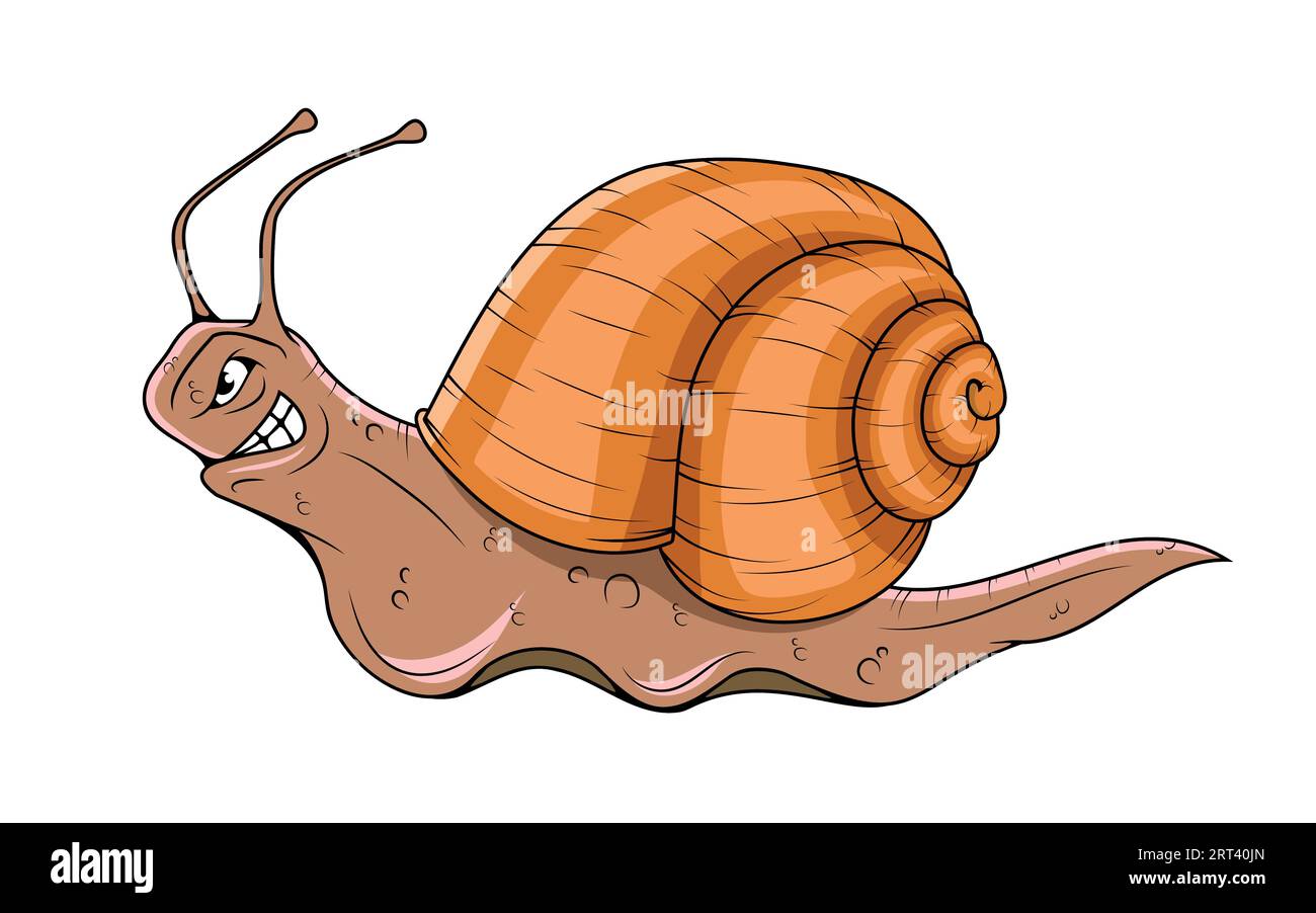 Slow Snail Cartoon