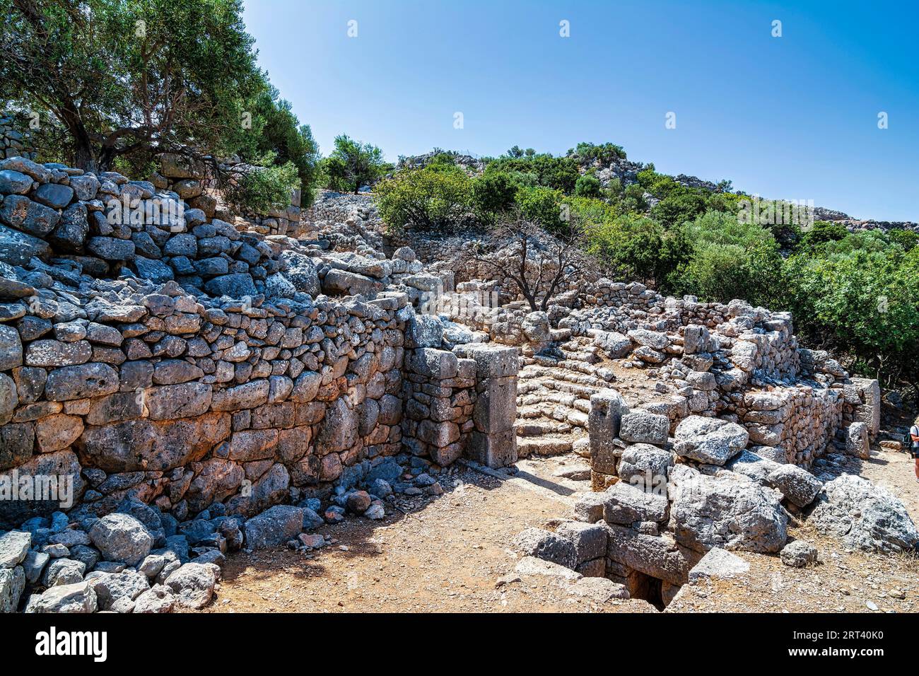 Ruins of the ancient Greek city of Lato,2500 years old near Kritsa ...