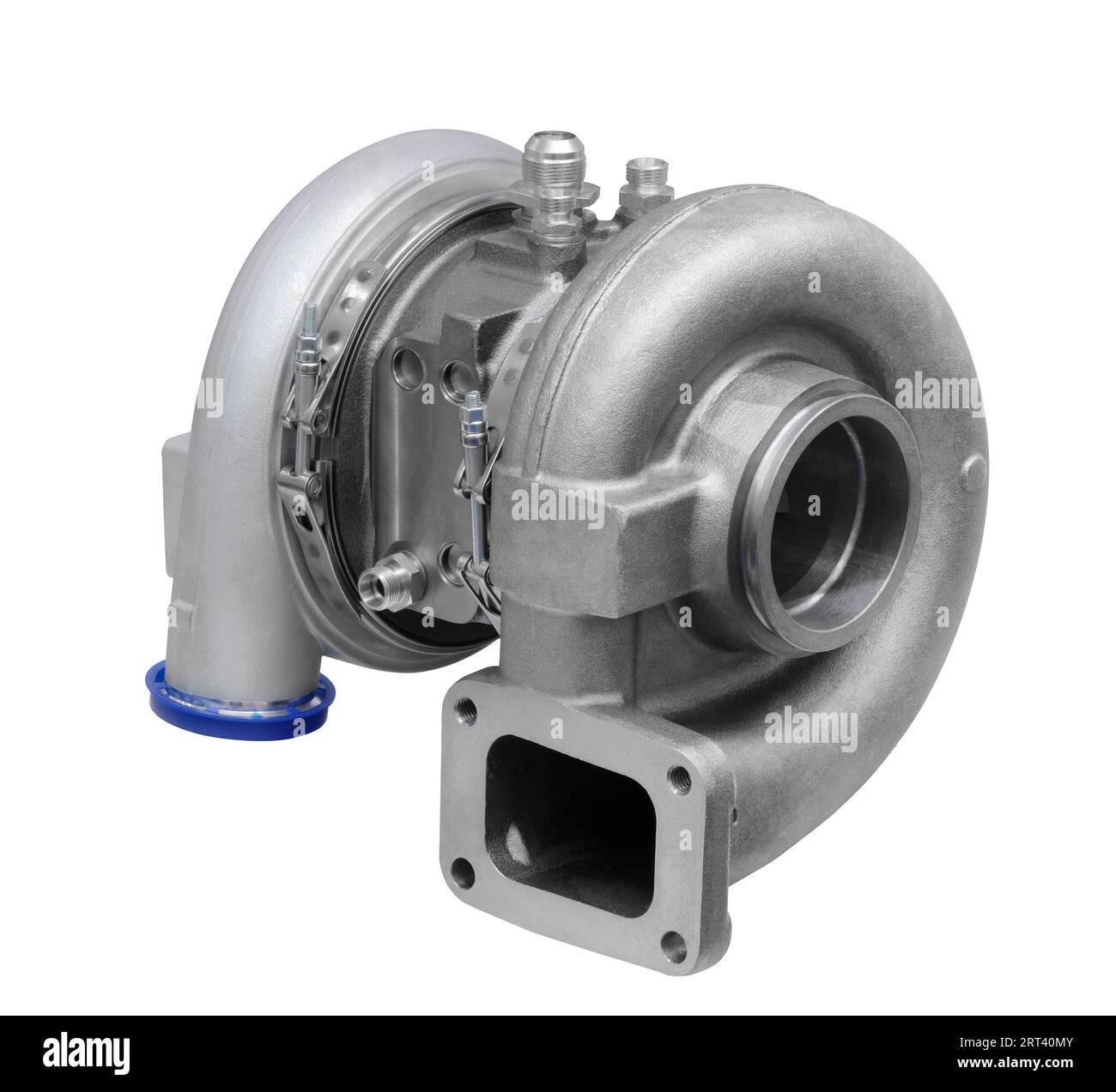 automobile air turbine for engine or diesel isolated on white ...