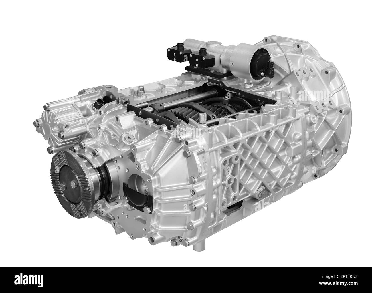 Car automatic transmission, car automatic gearshift isolated on white ...