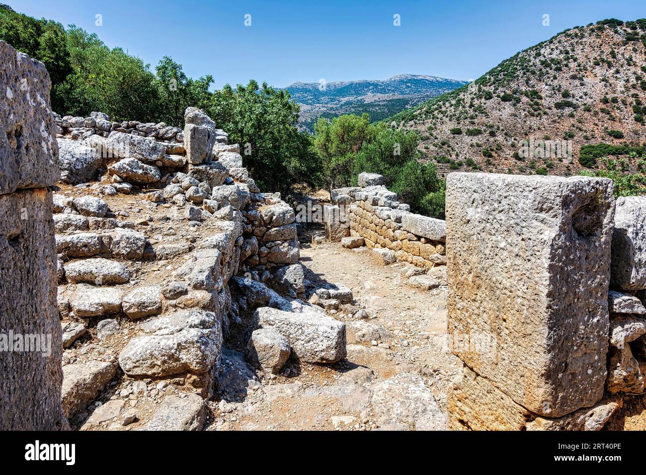 Ruins of the ancient Greek city of Lato,2500 years old near Kritsa ...
