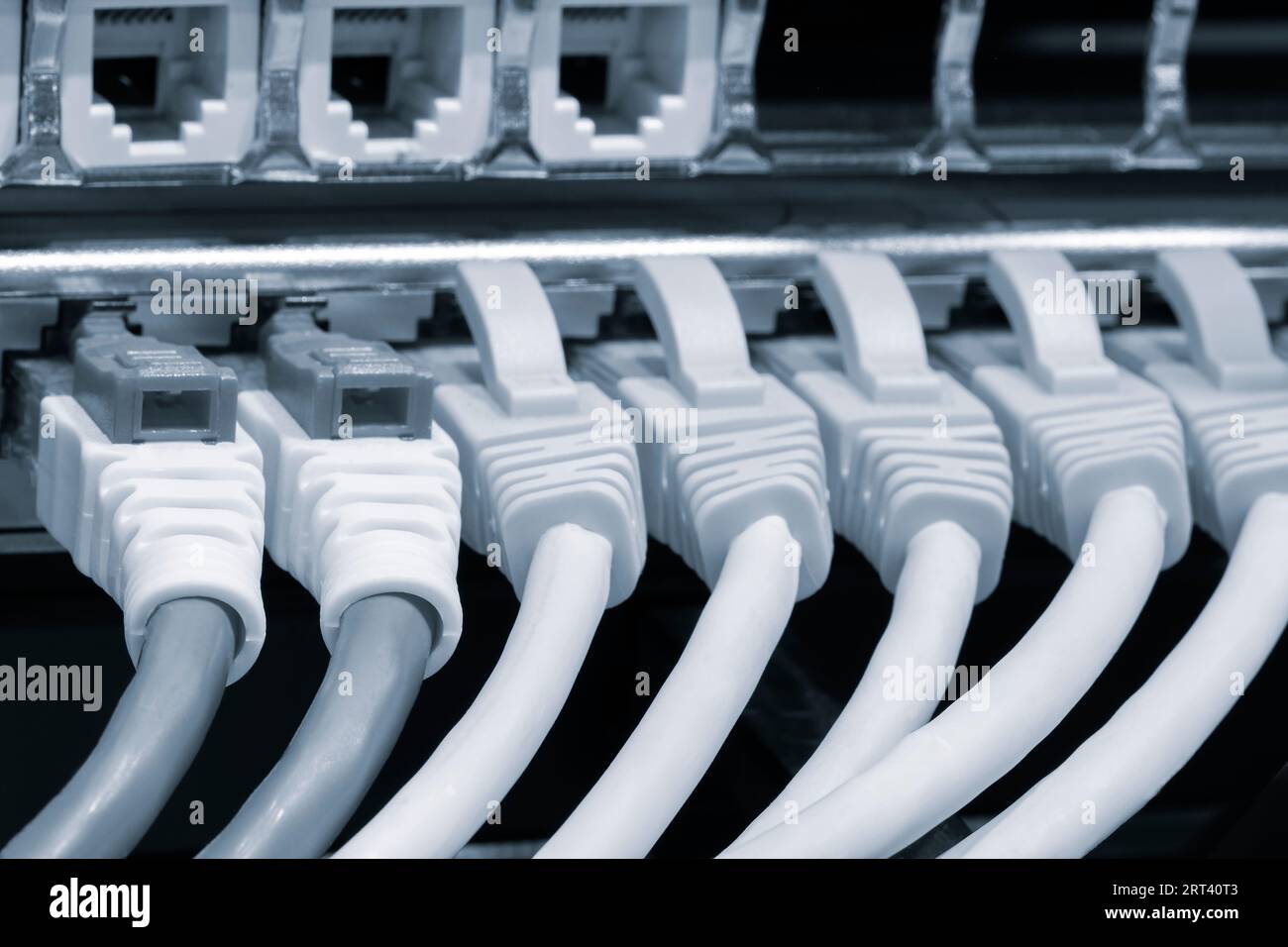 Switch optic cable connected network hi-res stock photography and ...