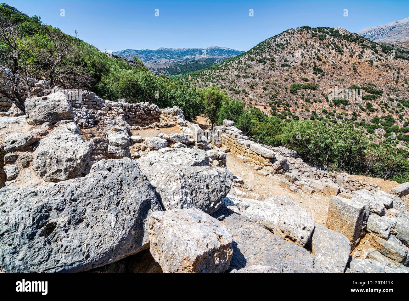 Ruins of the ancient Greek city of Lato,2500 years old near Kritsa ...