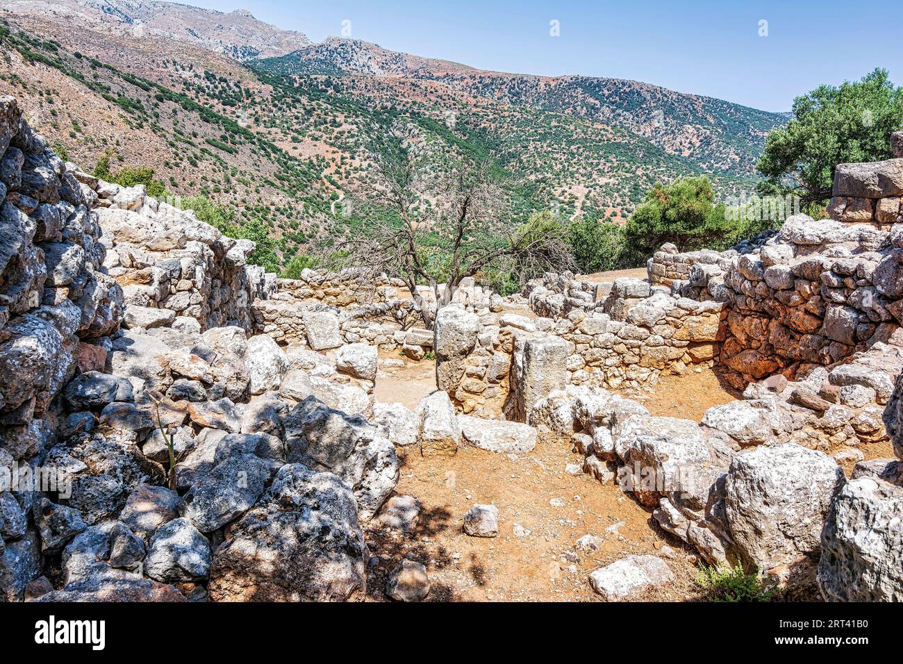 Ruins of the ancient Greek city of Lato,2500 years old near Kritsa ...