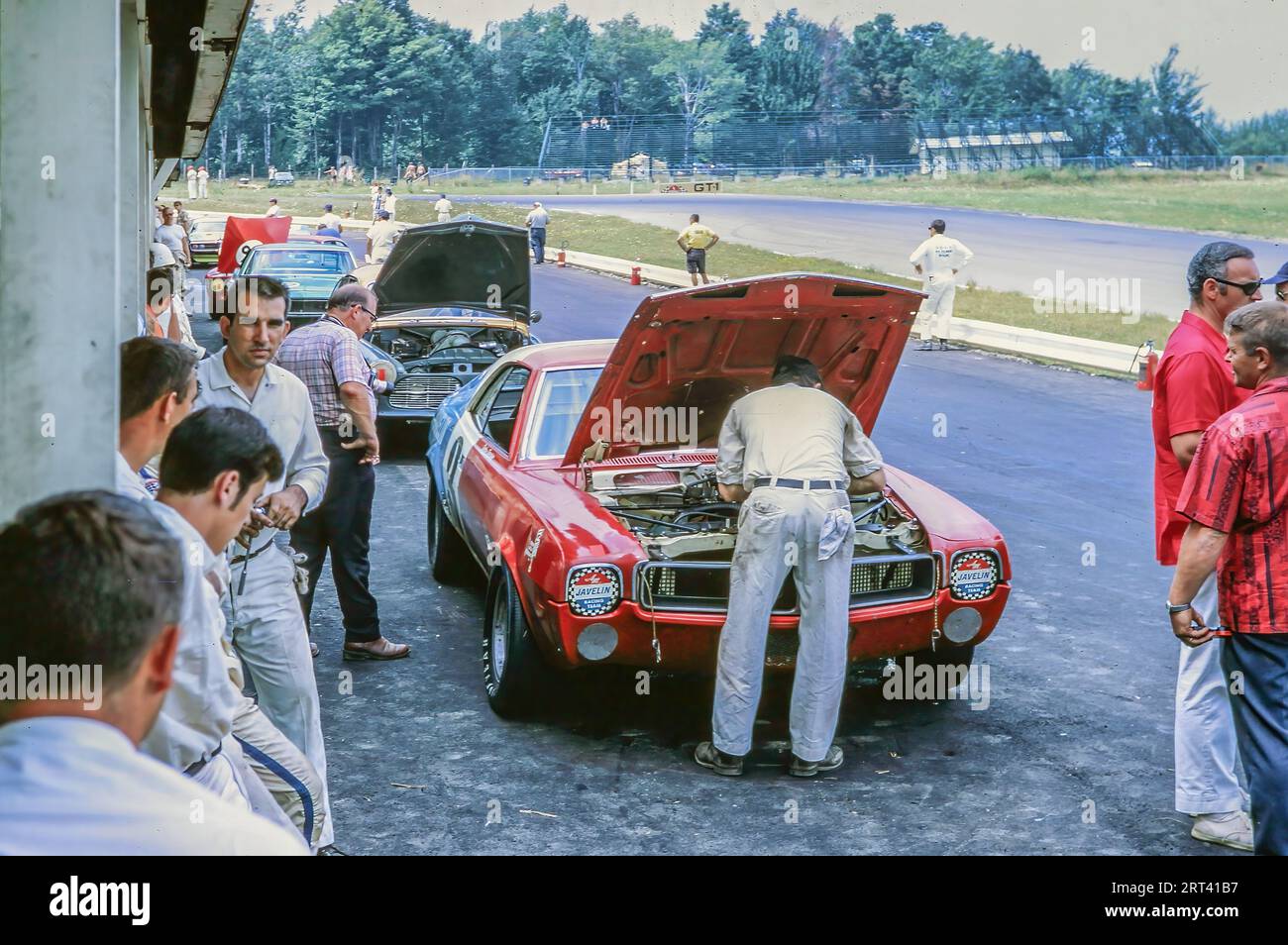 Pits at the 1968 Watkins Glen Trans Am Stock Photo - Alamy