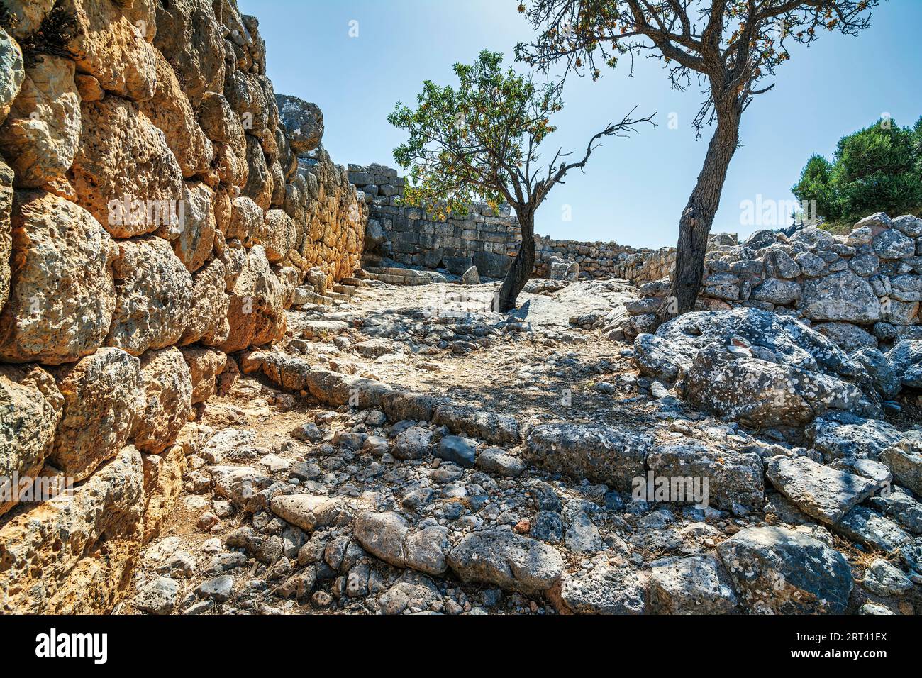 Ruins of the ancient Greek city of Lato,2500 years old near Kritsa ...