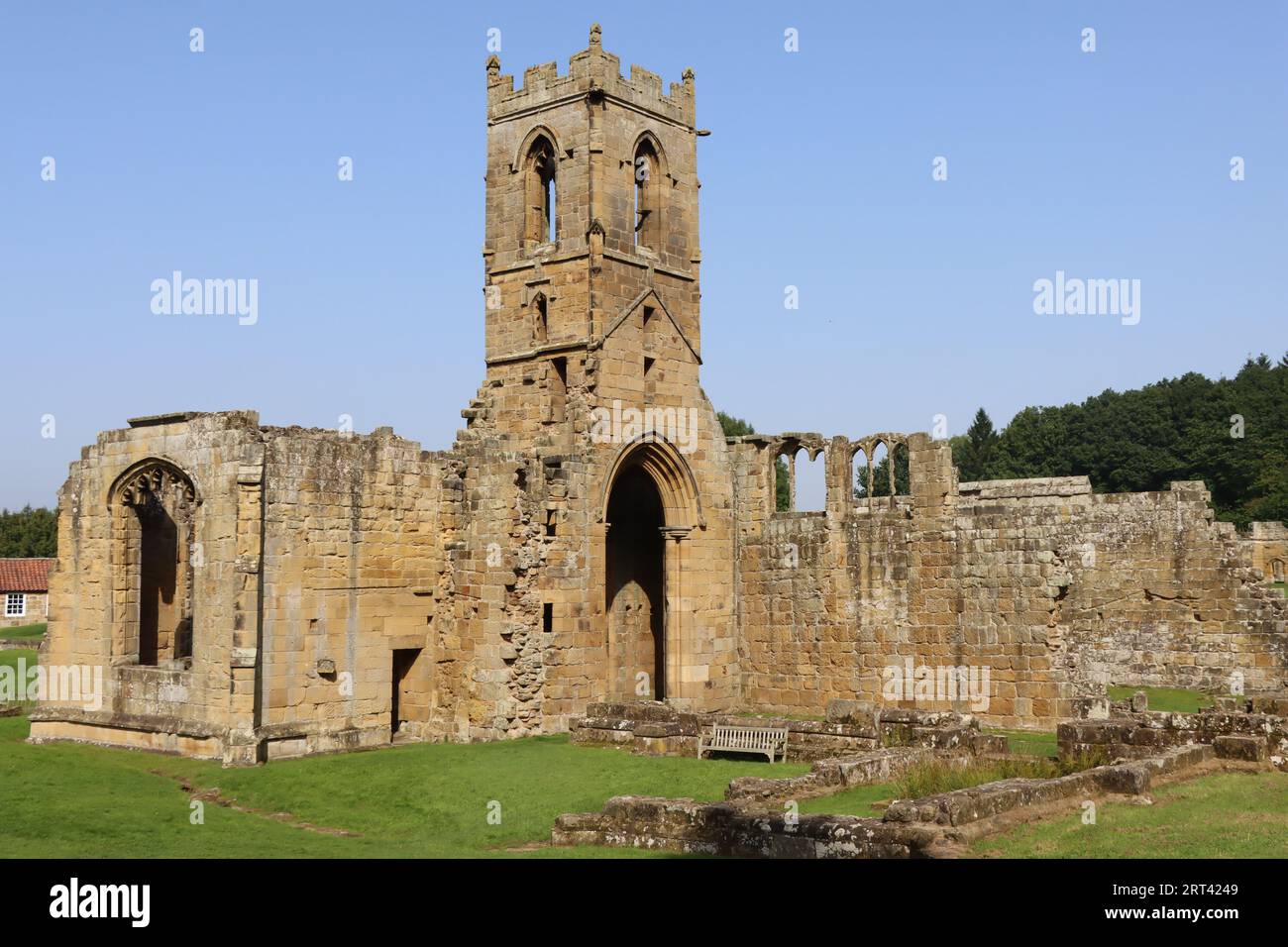 Mount Grace Priory, House and Gardens Stock Photo - Alamy