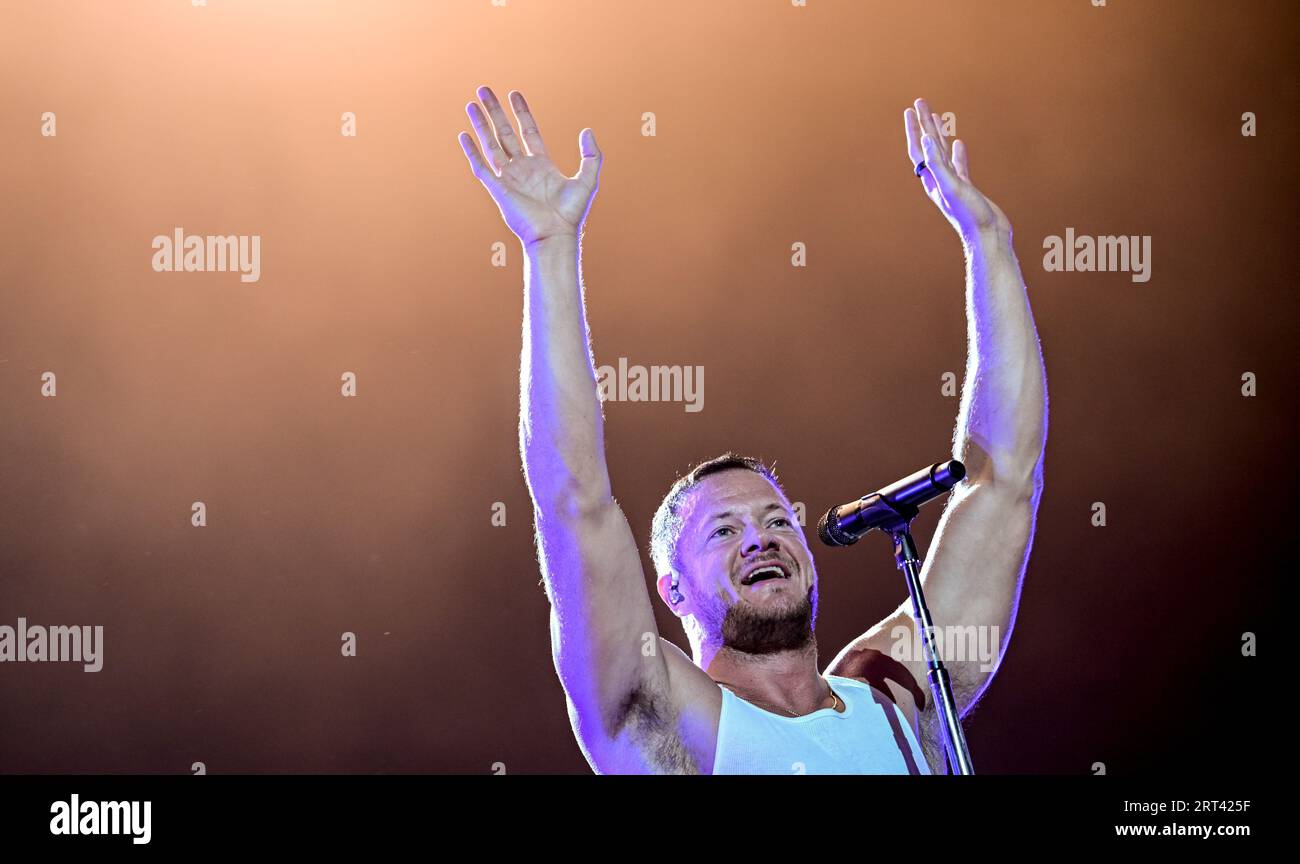 Berlin, Germany. 10th Sep, 2023. Singer Dan Reynolds of the US rock ...