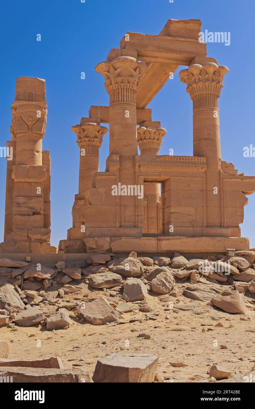 Kiosk of Qertassi near Kalabsha Temple in Southern Egypt Stock Photo ...
