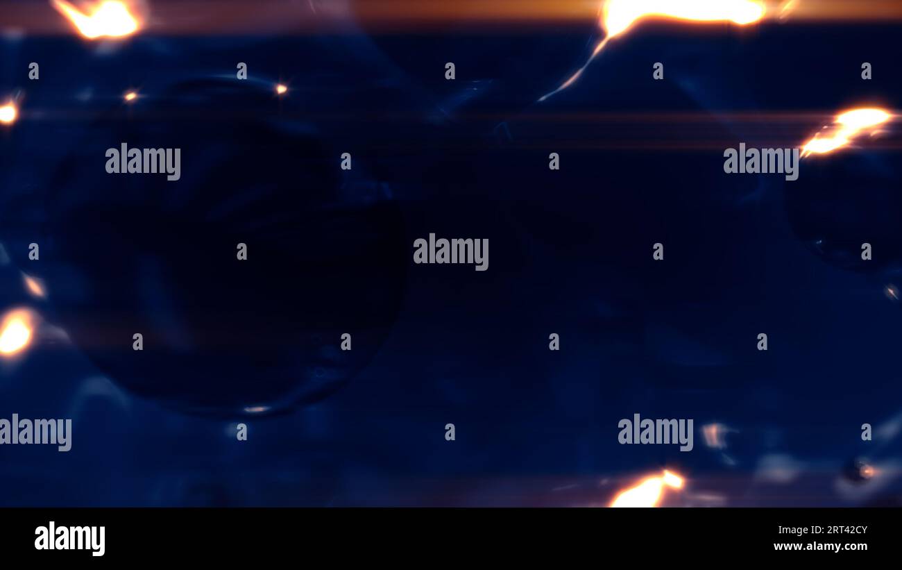 lighting blue slight bland shapes particles - dark bokeh bg - abstract ...