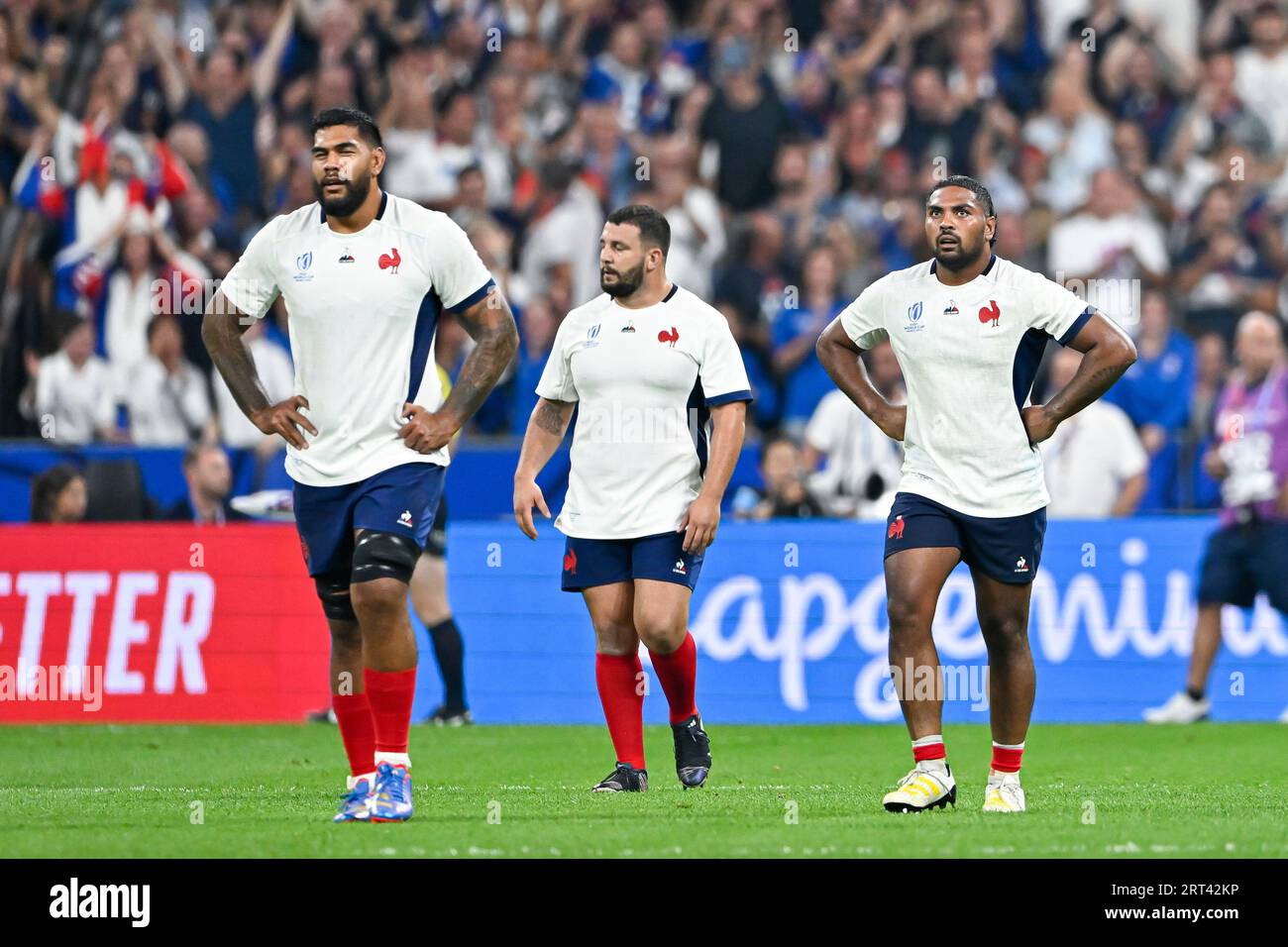Romain Taofifenua and Peato Mauvaka during the Rugby World Cup RWC 2023 match France VS New ...