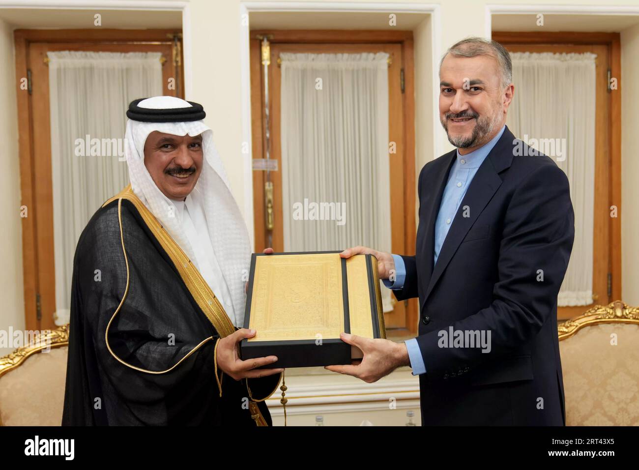 Tehran, Iran. 10th Sep, 2023. Iranian foreign minister HOSSEIN AMIR ...