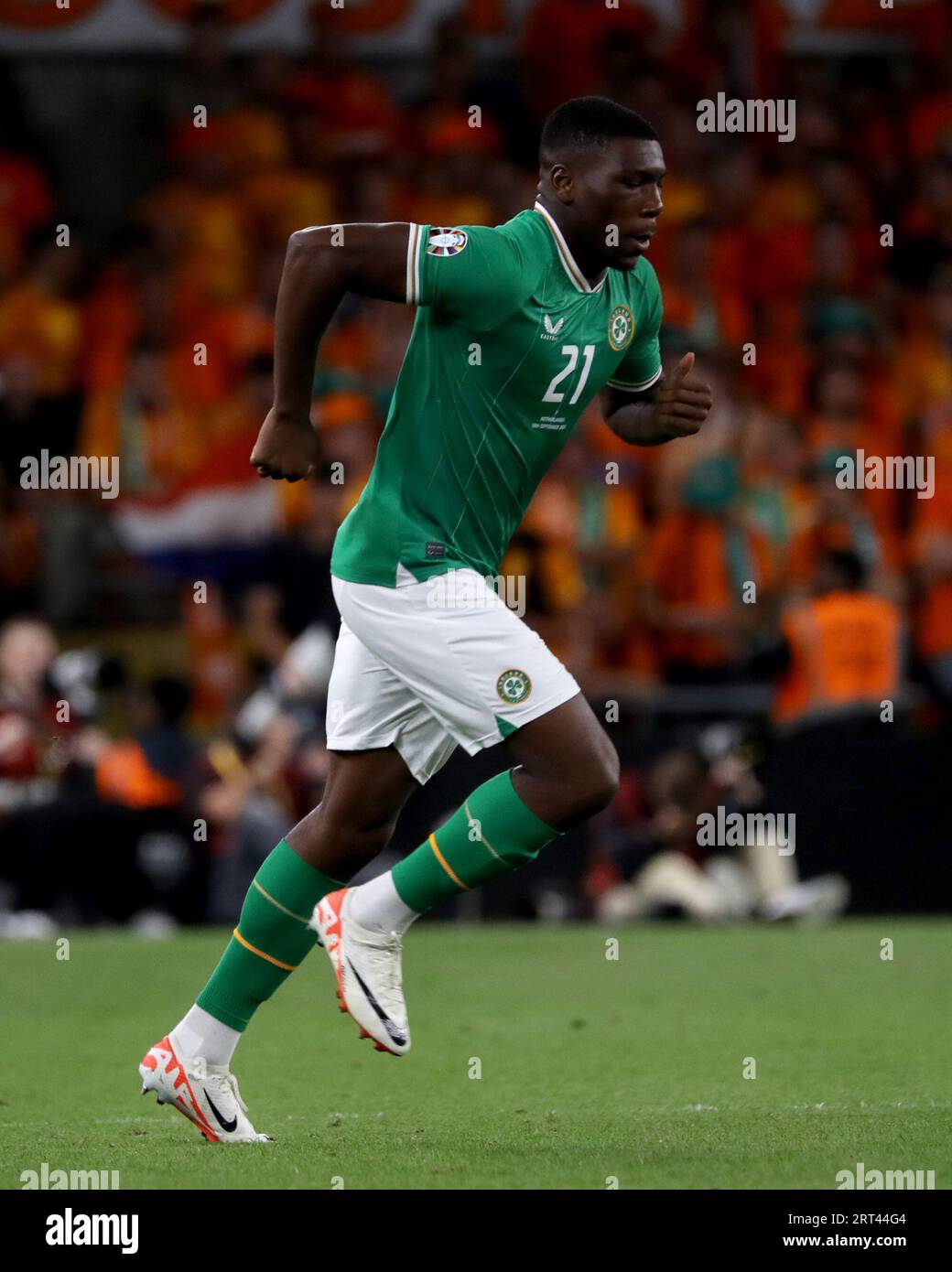 Republic of Ireland's Sinclair Armstrong in action during the UEFA Euro ...
