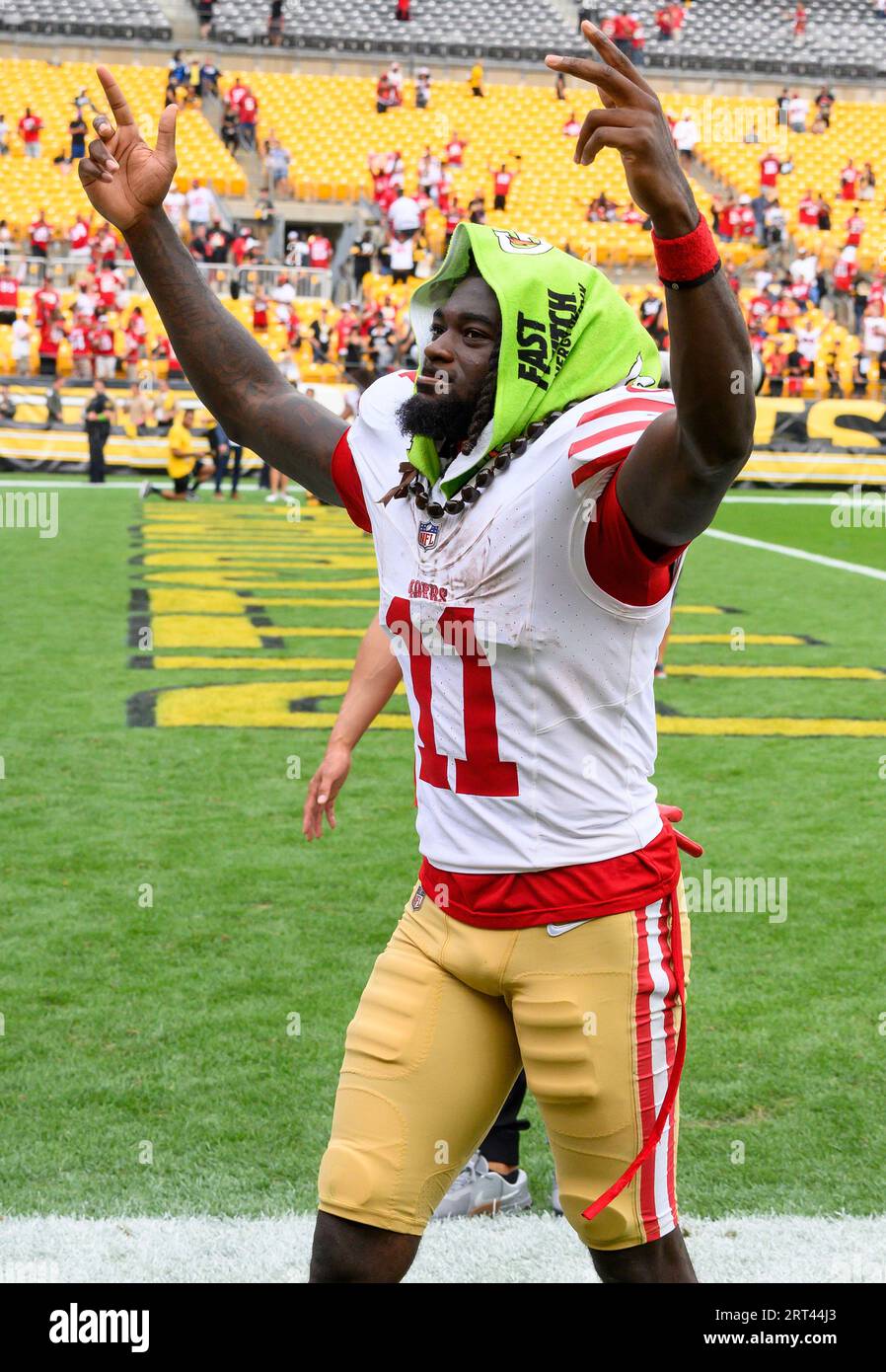 Pittsburgh, United States. 10th Sep, 2023. San Francisco 49ers wide ...