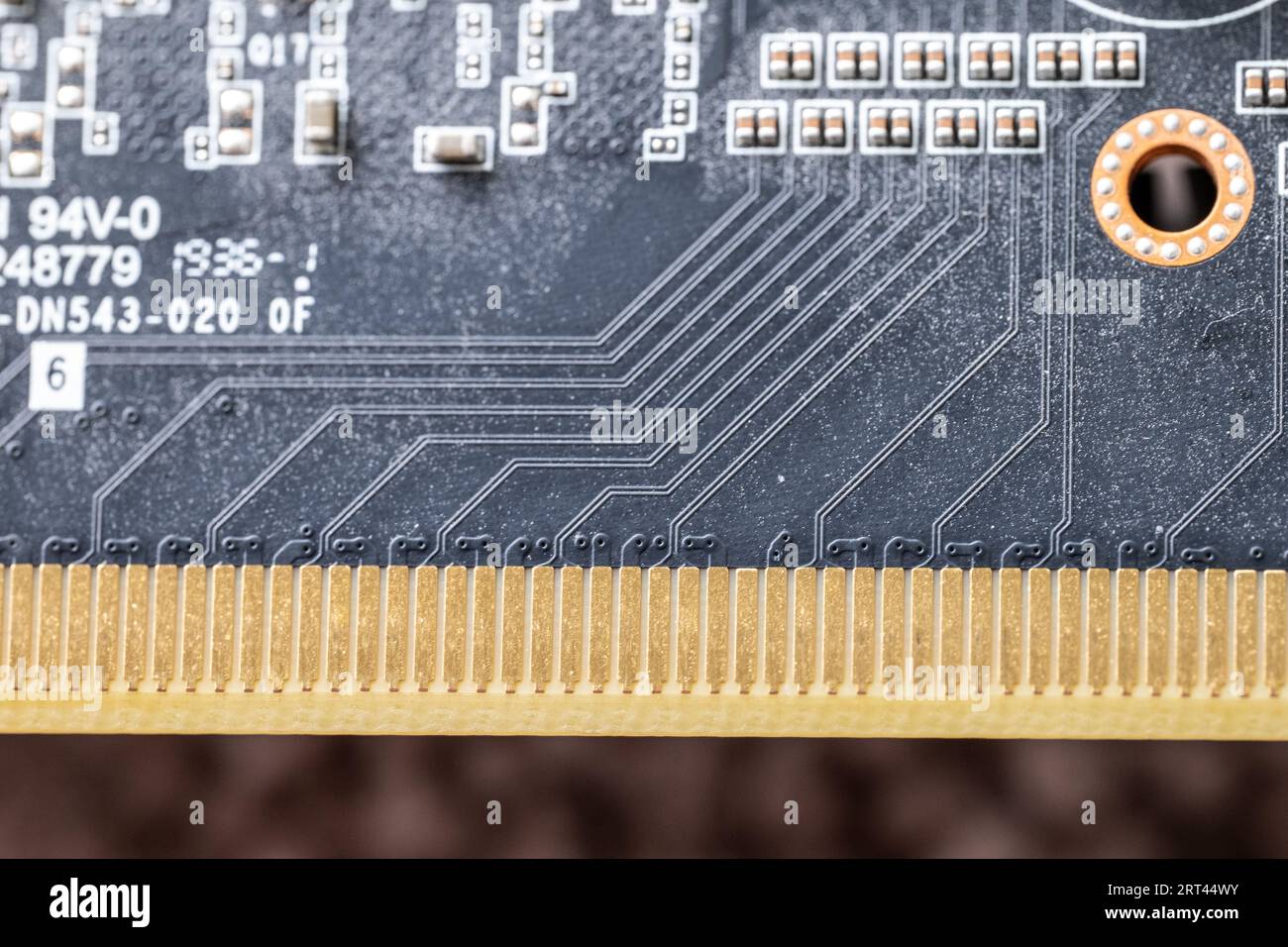 Macro Photograph of a Graphics Card Stock Photo - Alamy