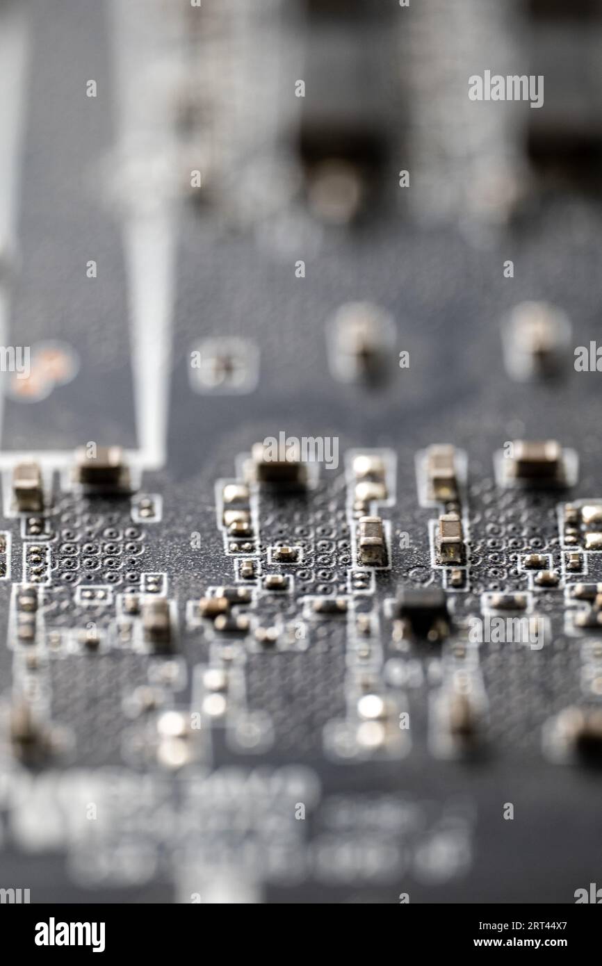 Macro Photograph of a Computer Motherboard Stock Photo - Alamy