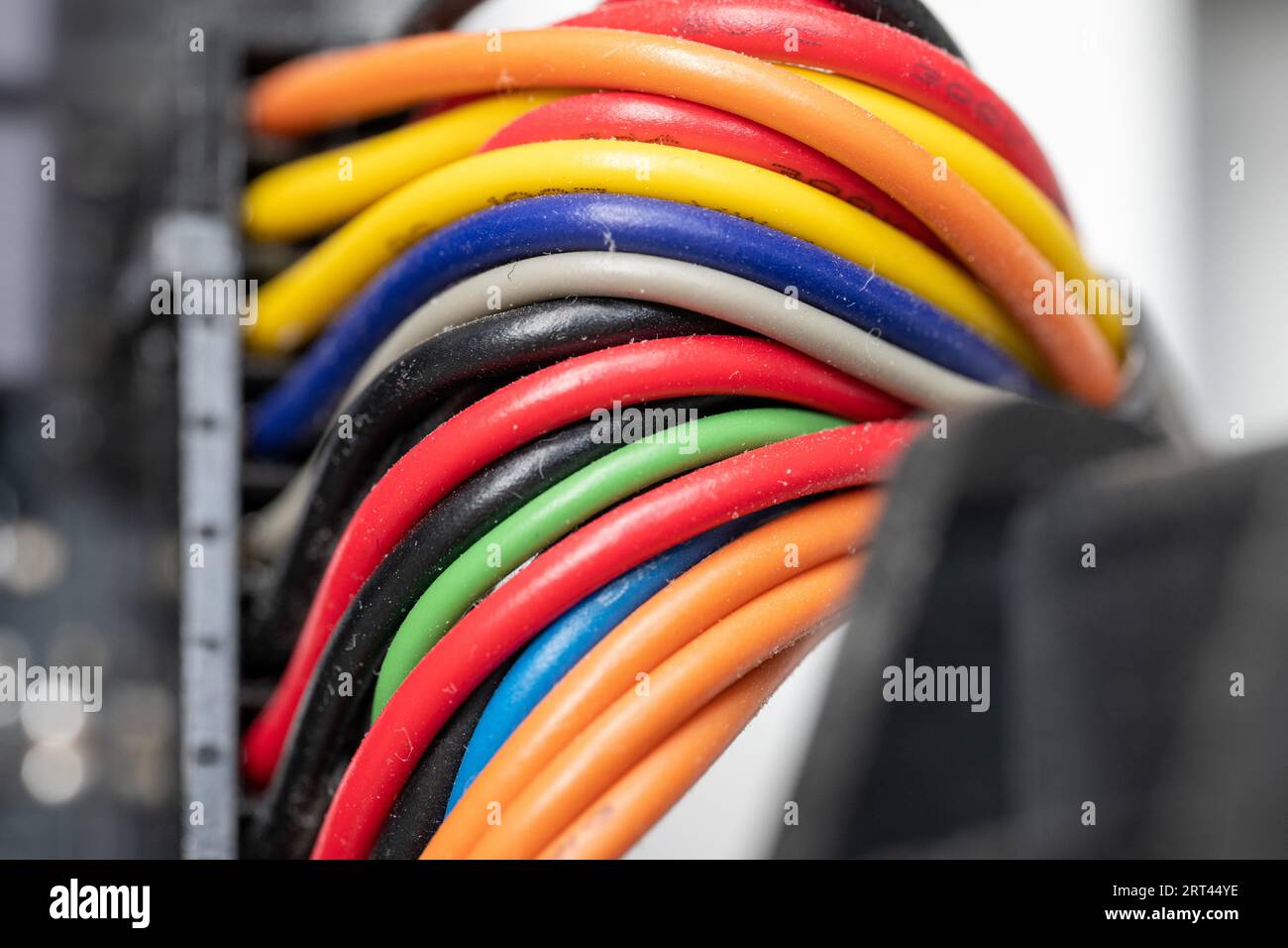 Macro Photograph of Wiring inside a PC Stock Photo - Alamy