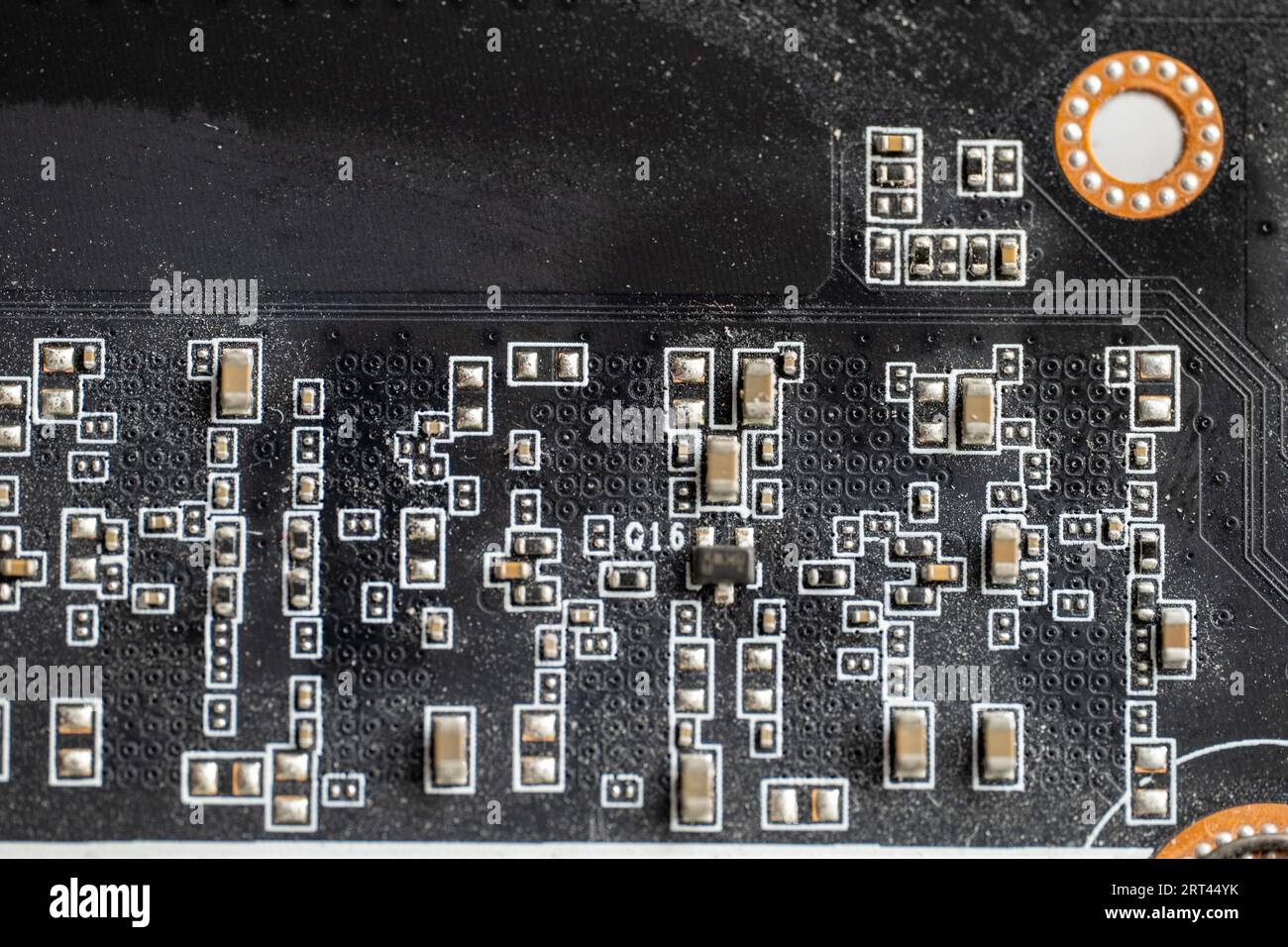 Macro Photograph of a Computer Motherboard Stock Photo - Alamy