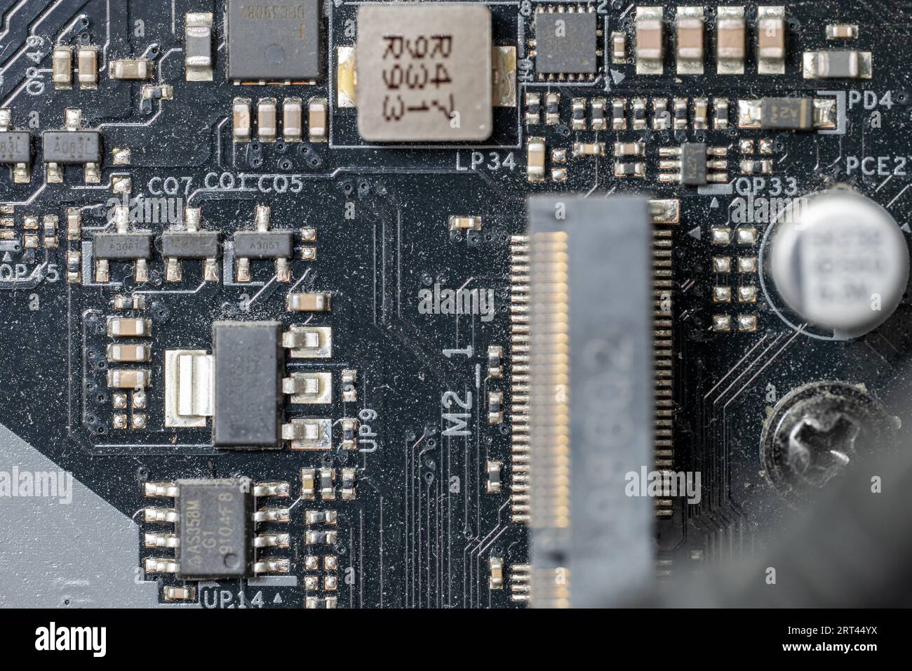 Macro Photograph of a Computer Motherboard Stock Photo - Alamy