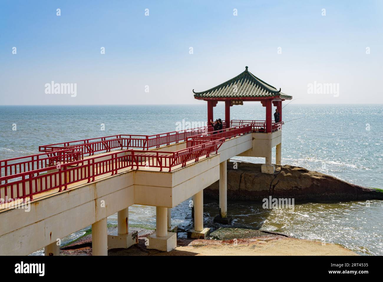 Sunny view of the landscape around Hac Sa Long Chao Kok Coastal Trail ...