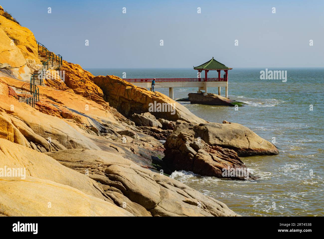 Sunny view of the landscape around Hac Sa Long Chao Kok Coastal Trail ...