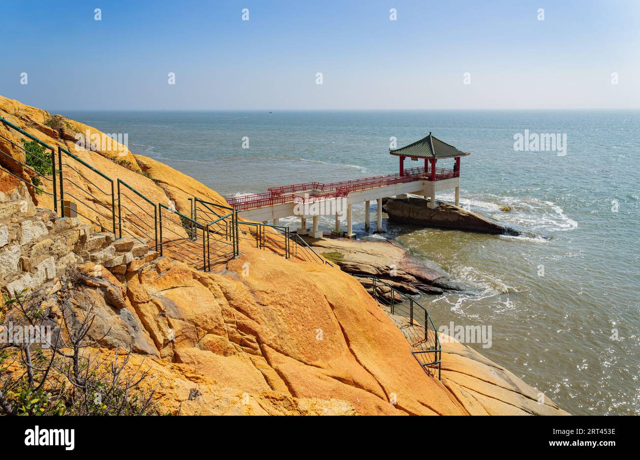 Sunny view of the landscape around Hac Sa Long Chao Kok Coastal Trail ...