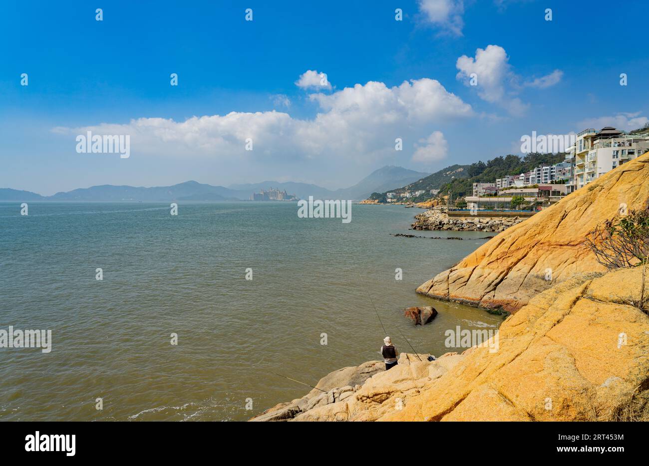 Sunny view of the landscape around Hac Sa Long Chao Kok Coastal Trail ...