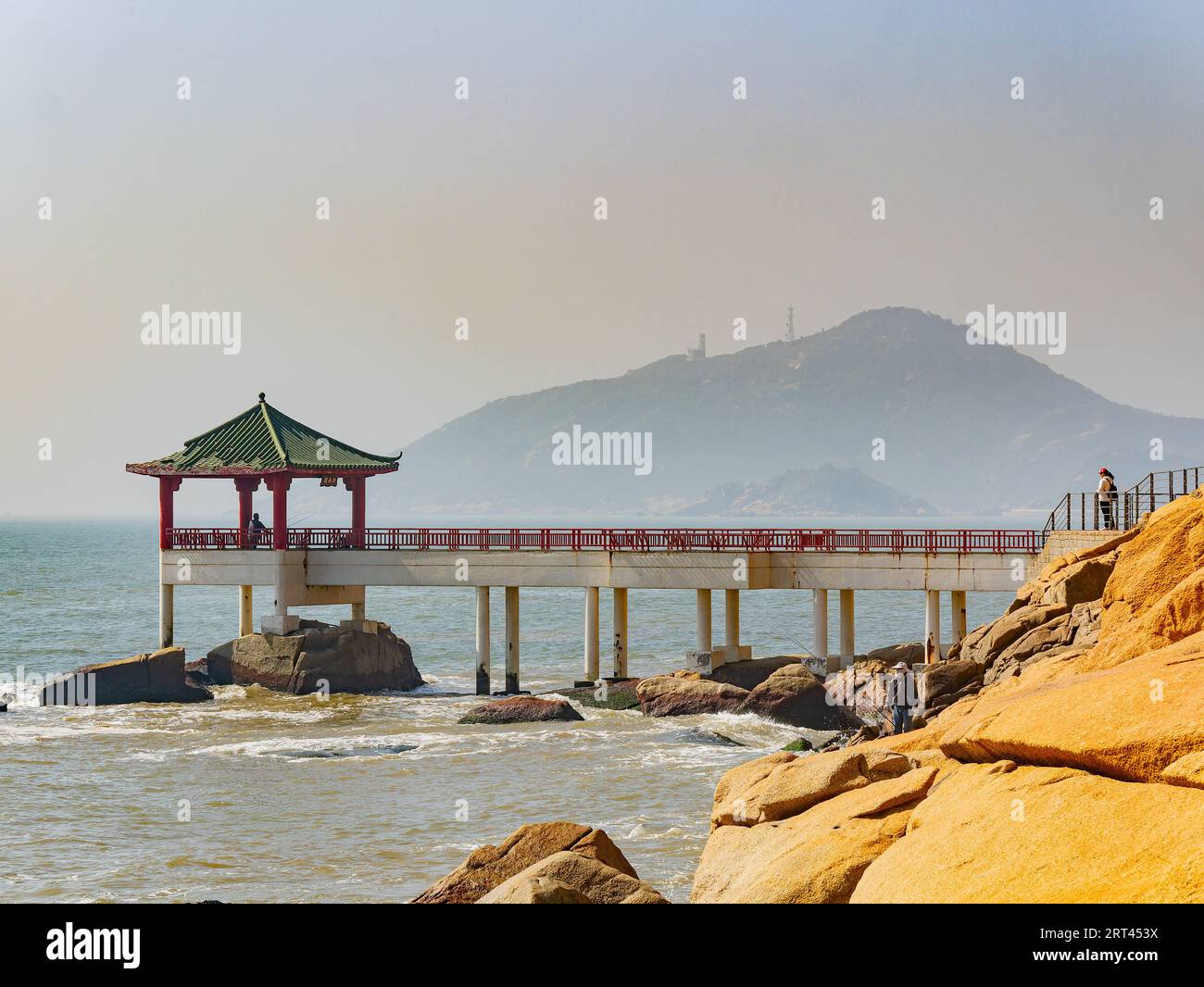 Sunny view of the landscape around Hac Sa Long Chao Kok Coastal Trail ...