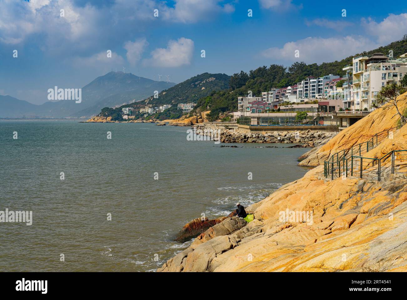 Sunny view of the landscape around Hac Sa Long Chao Kok Coastal Trail ...