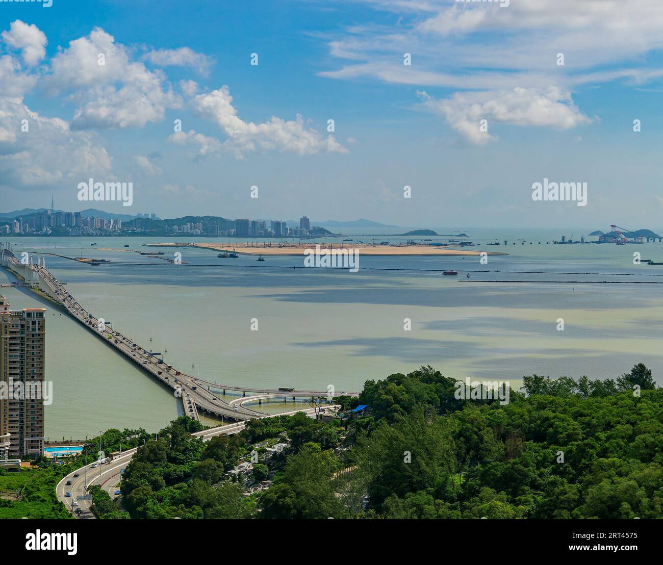 Aerial view of the downtown cityscape at Macao Stock Photo - Alamy