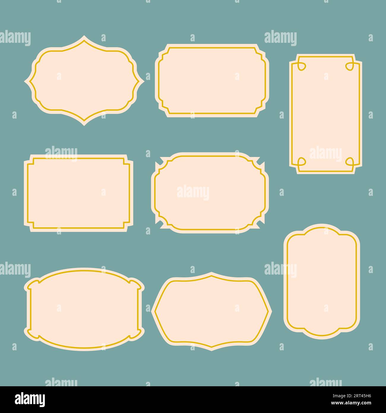 Vintage classic label stickers. Vector illustration Stock Vector Image ...