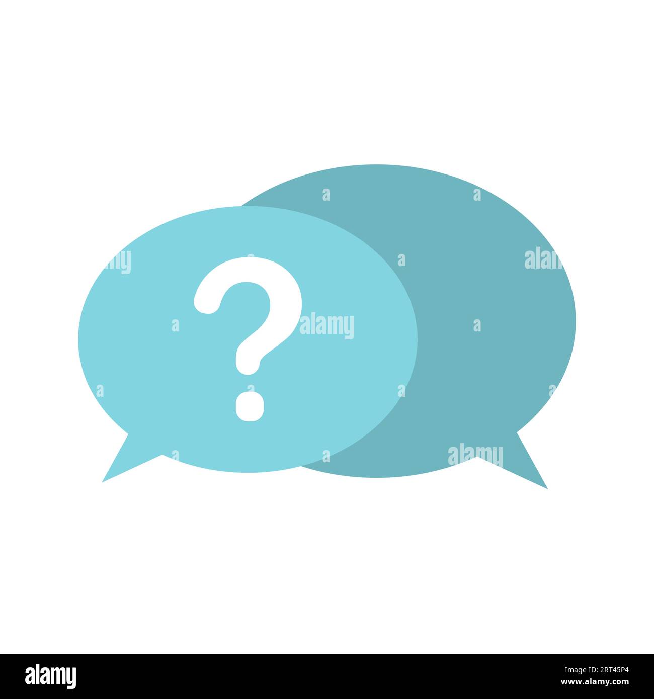 Message box with question mark icon, vector illustration Stock Vector ...
