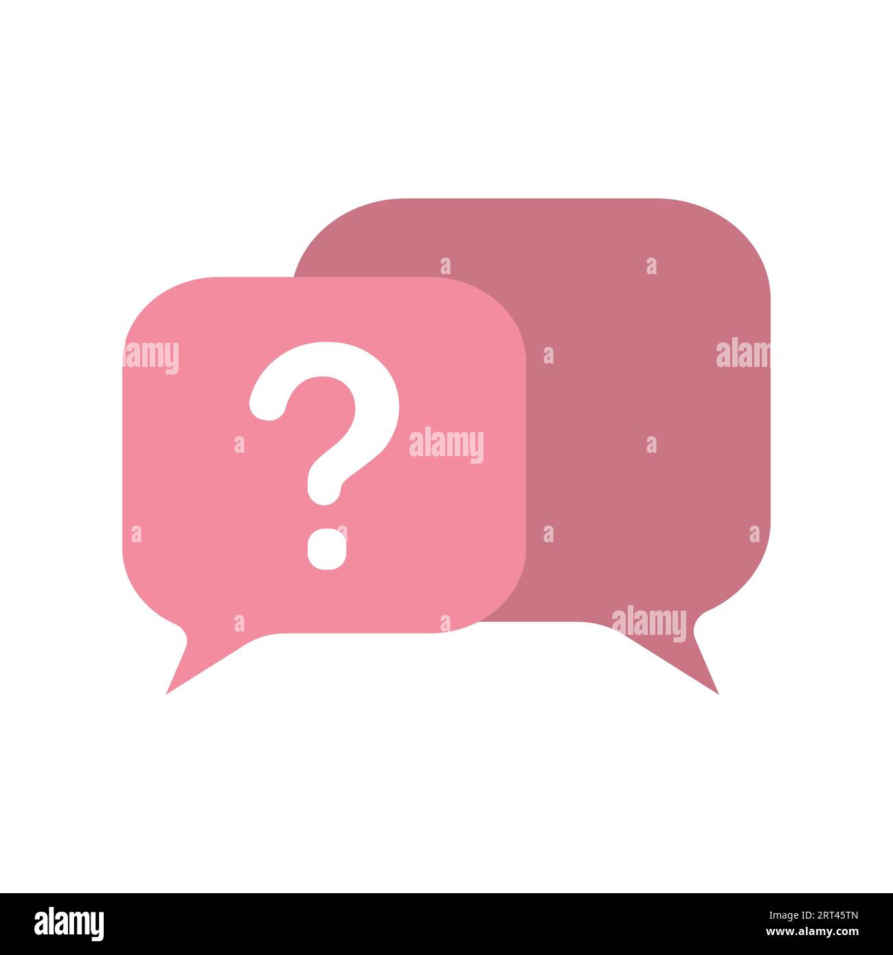 Chat, question icon. Speech bubble communication vector illustration Stock Vector Image & Art ...
