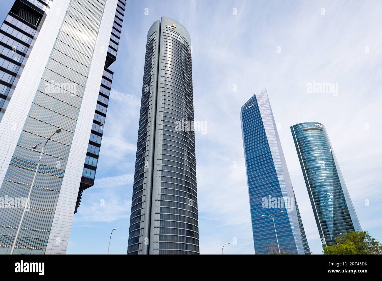 View of the financial district Cuatro Torres Business Area (CTBA) with ...